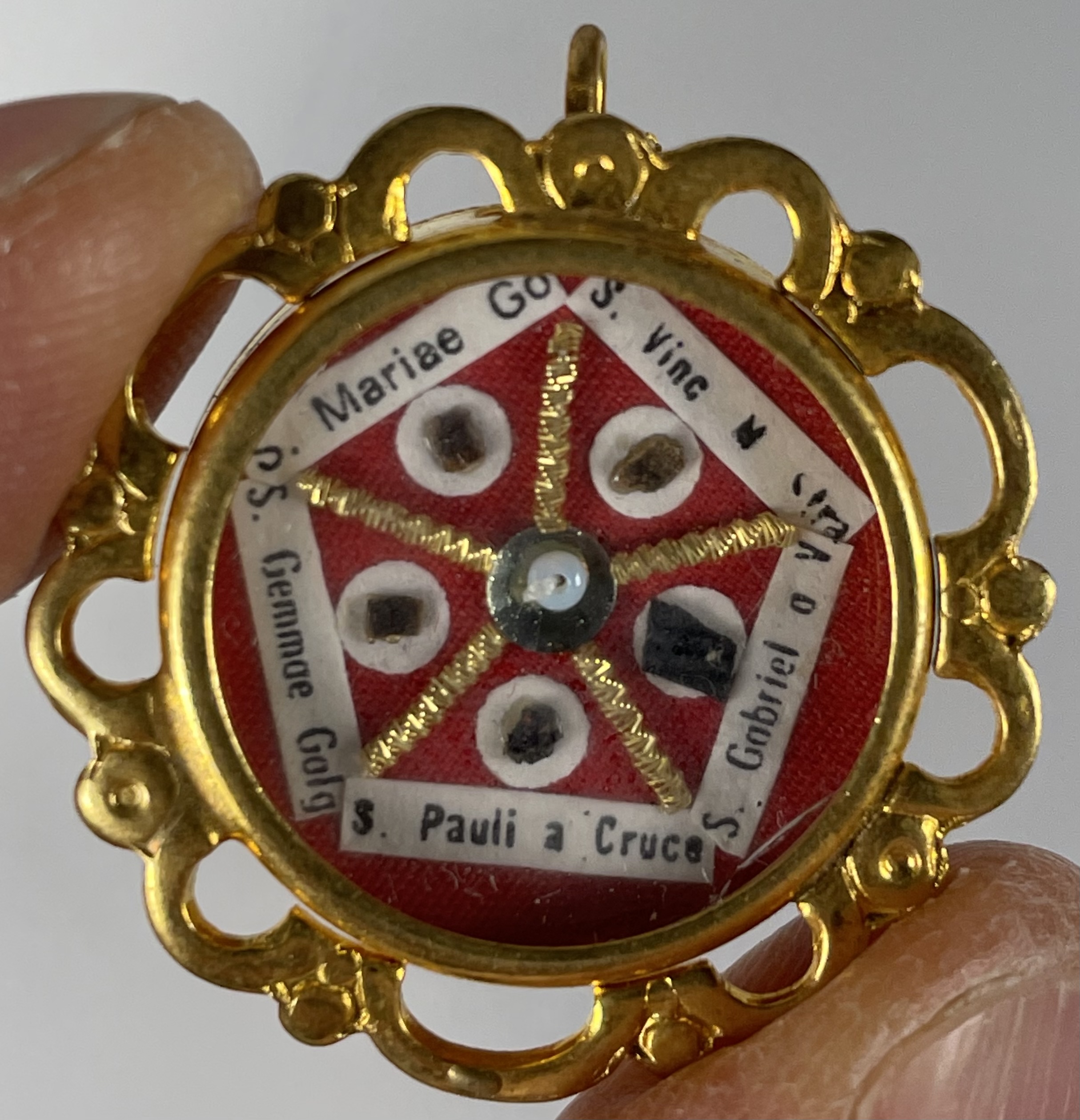 Russian Store - 1990 Documented theca with relics of 5 Saints: St. Paul ...