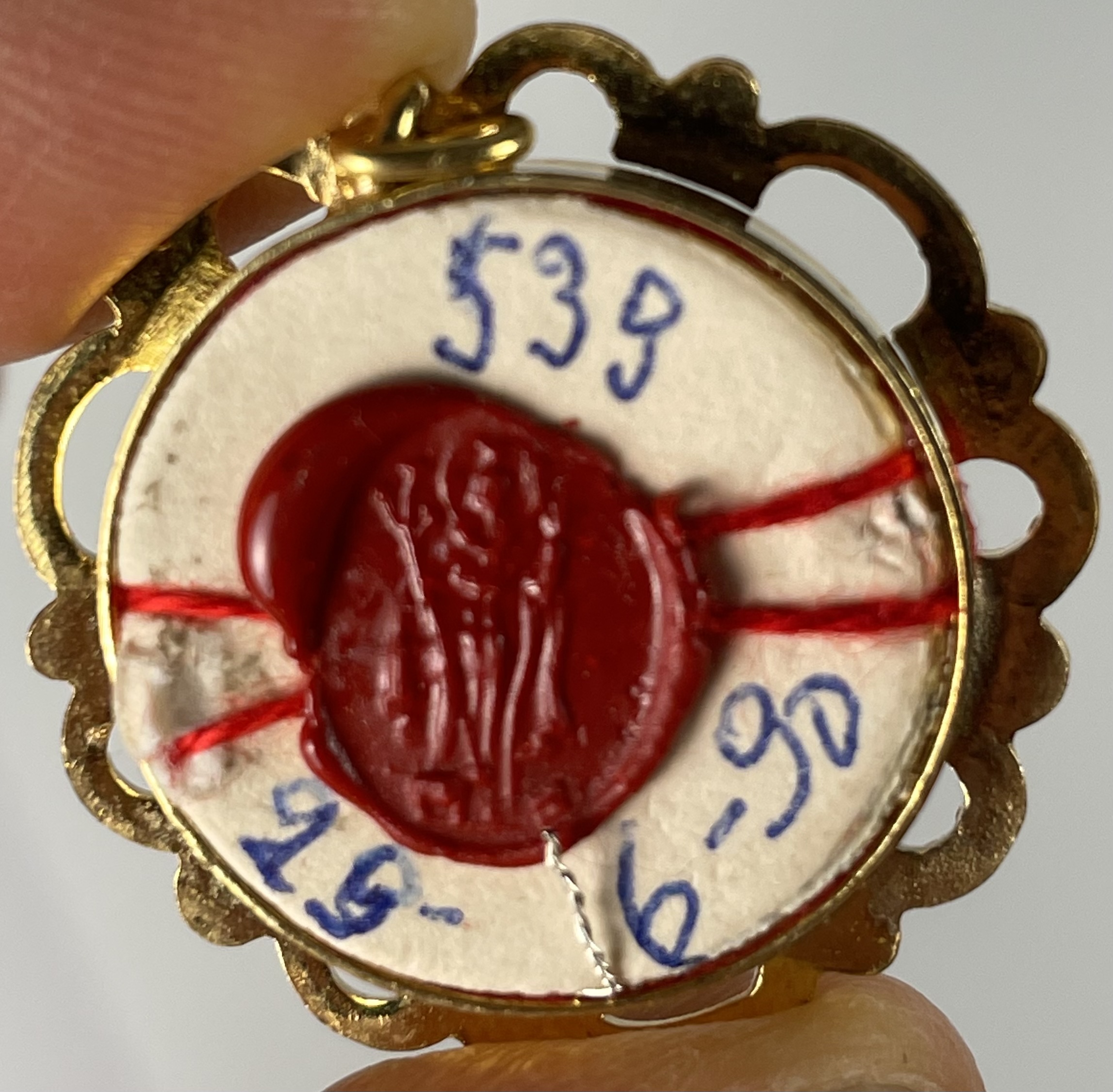 Russian Store - 1990 Documented theca with relics of 3 Martyrs: St ...