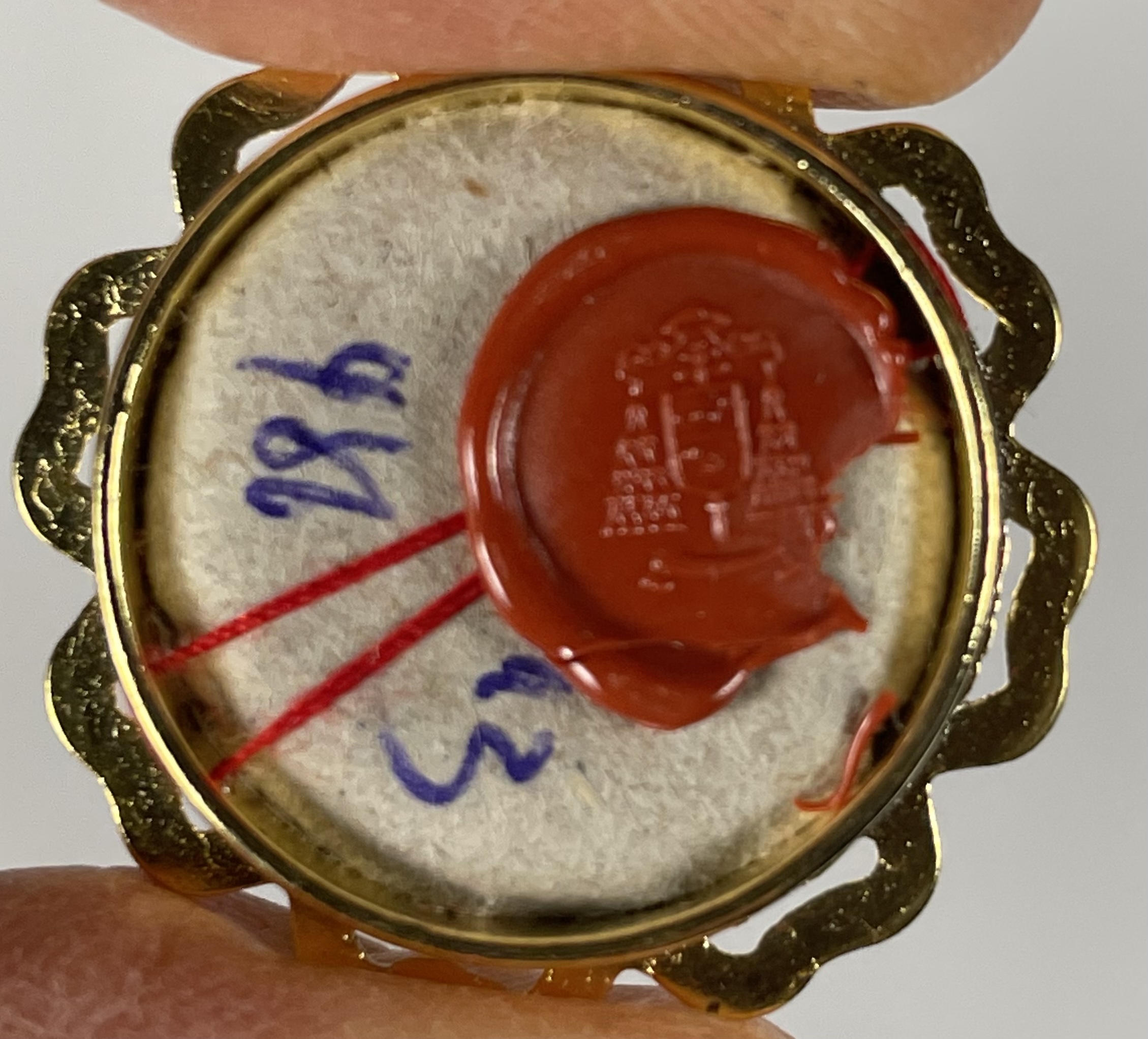 Russian Store - 1993 Vatican Documented reliquary theca with relics of ...