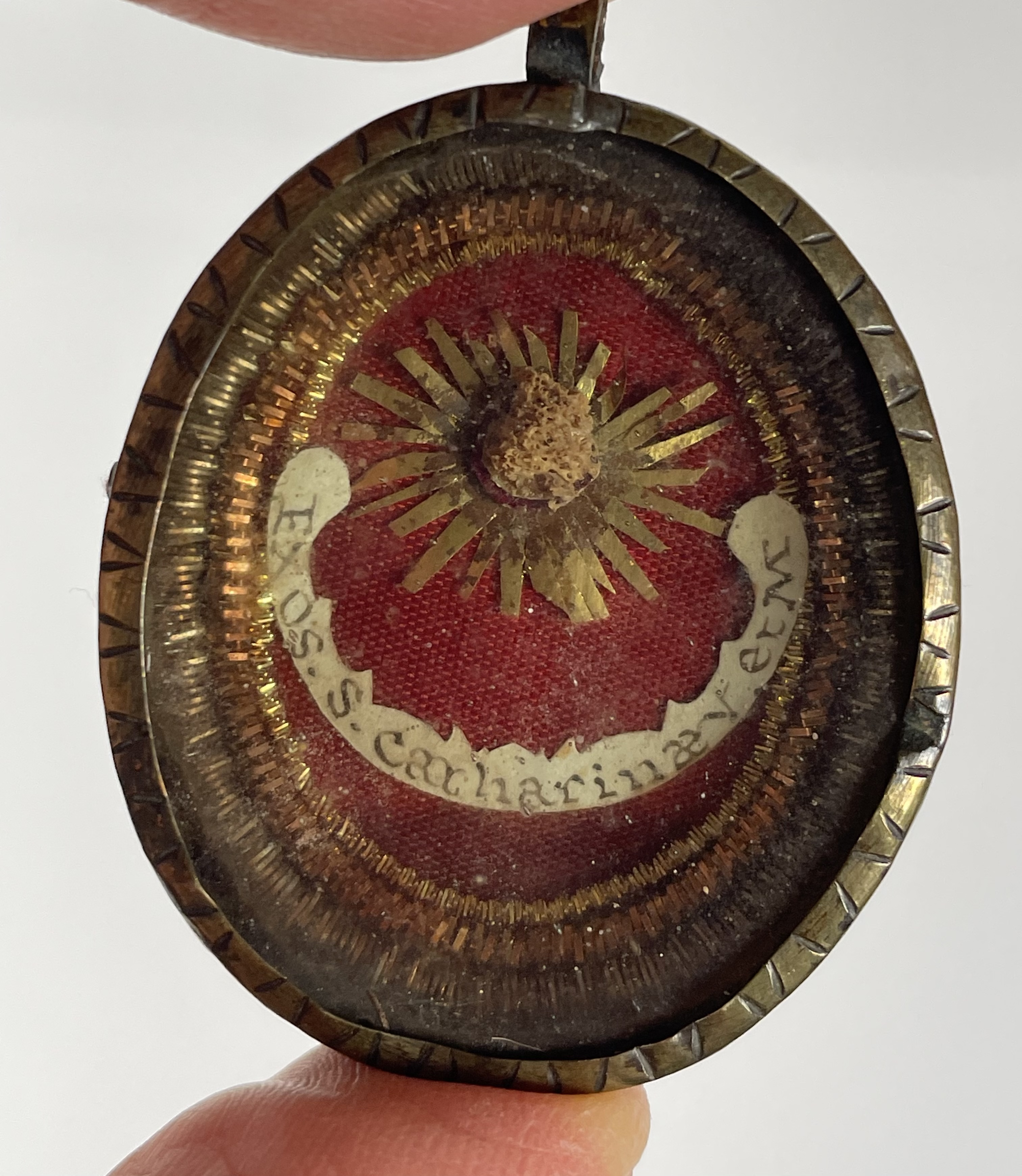 Russian Store - 1780 Documented reliquary with relics of St. Catherine ...