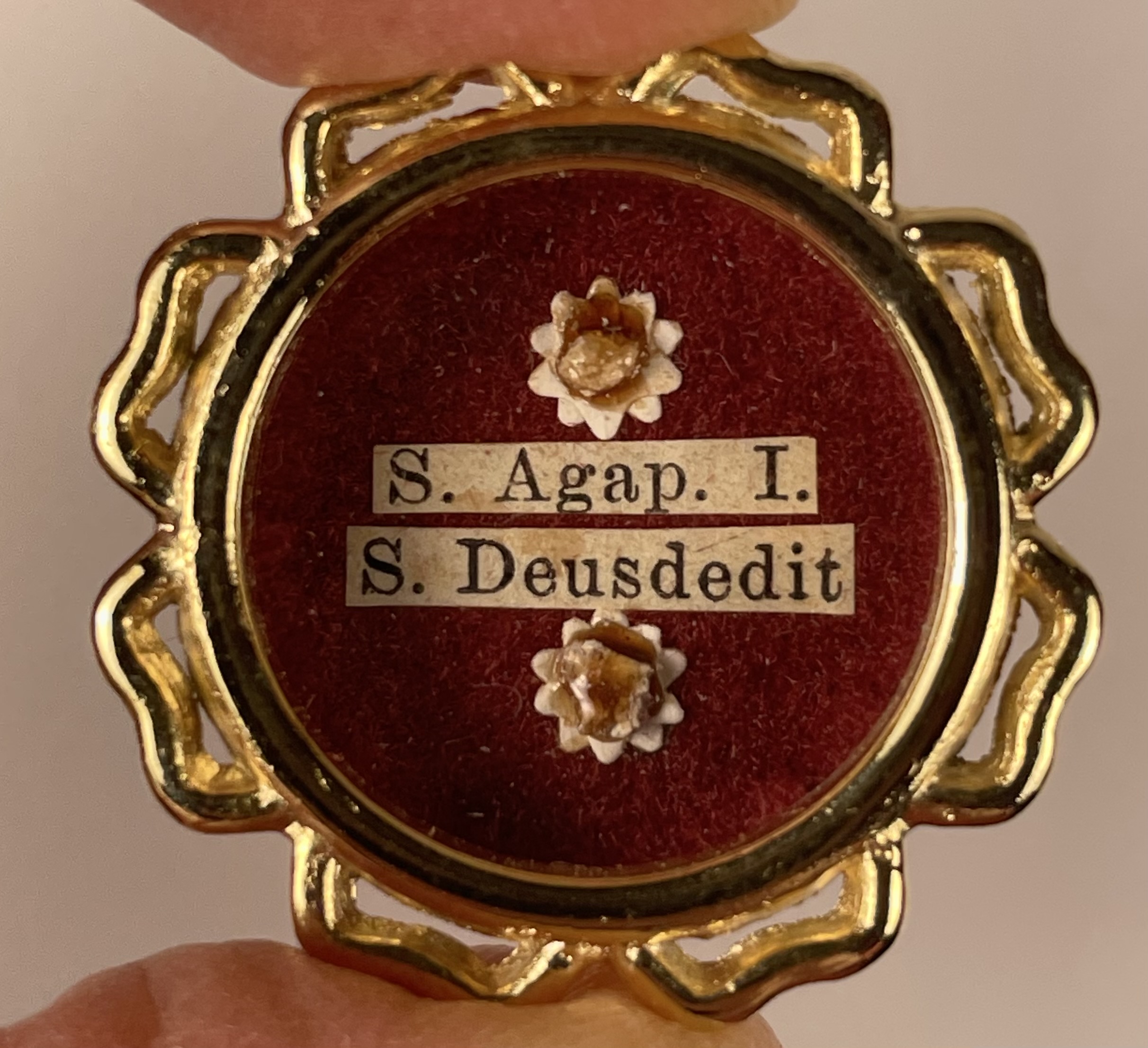 Russian Store - 1993 Vatican documented reliquary theca with relics of ...