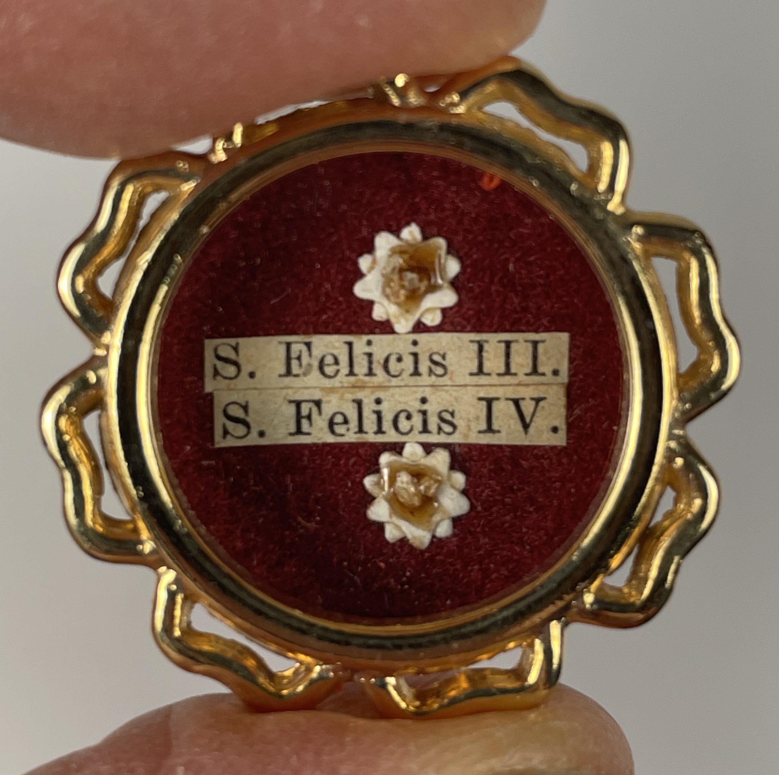 Russian Store - 1993 Vatican documented reliquary theca with relics of ...