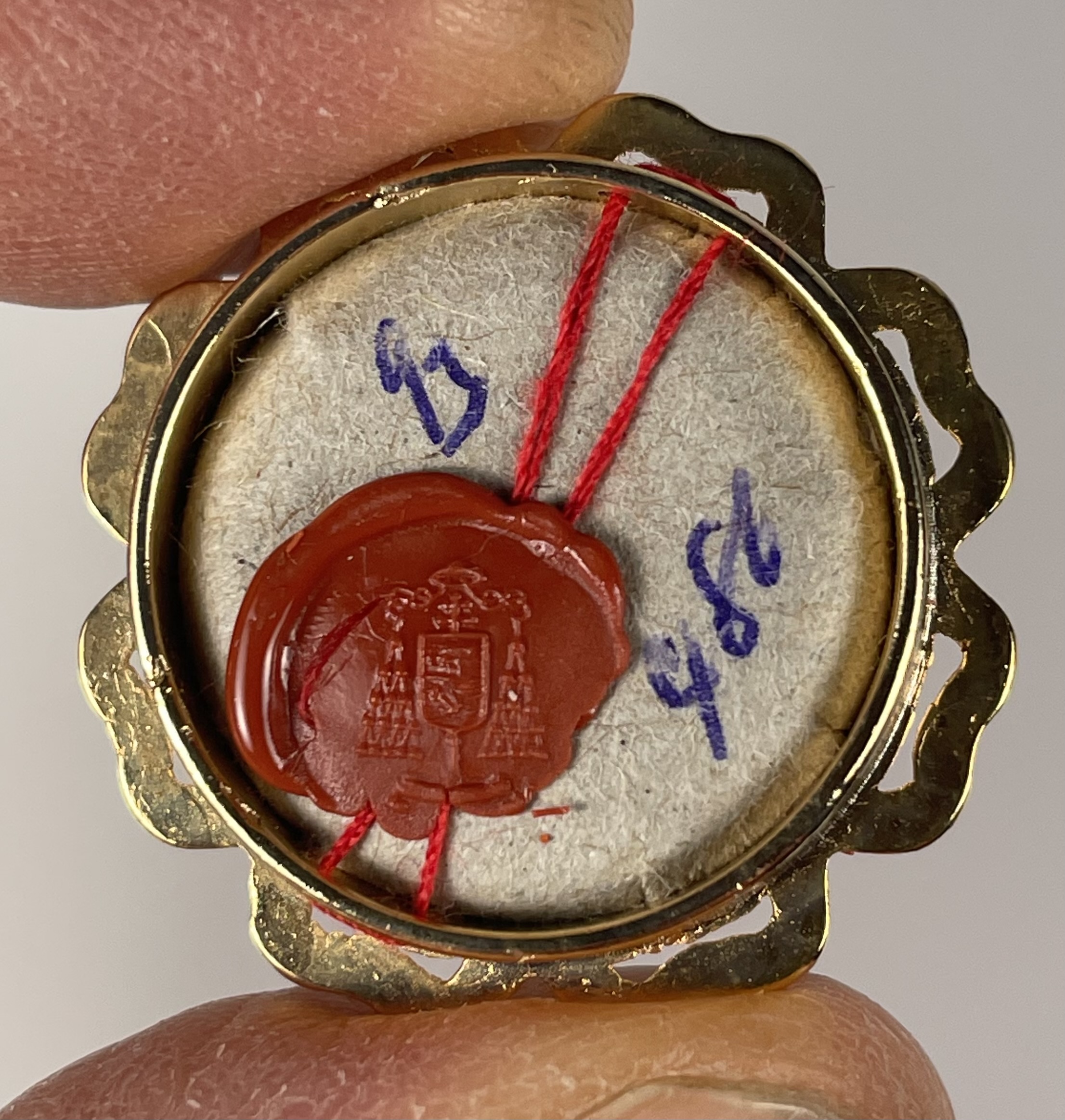 Russian Store - 1993 Vatican documented reliquary theca with relics of ...