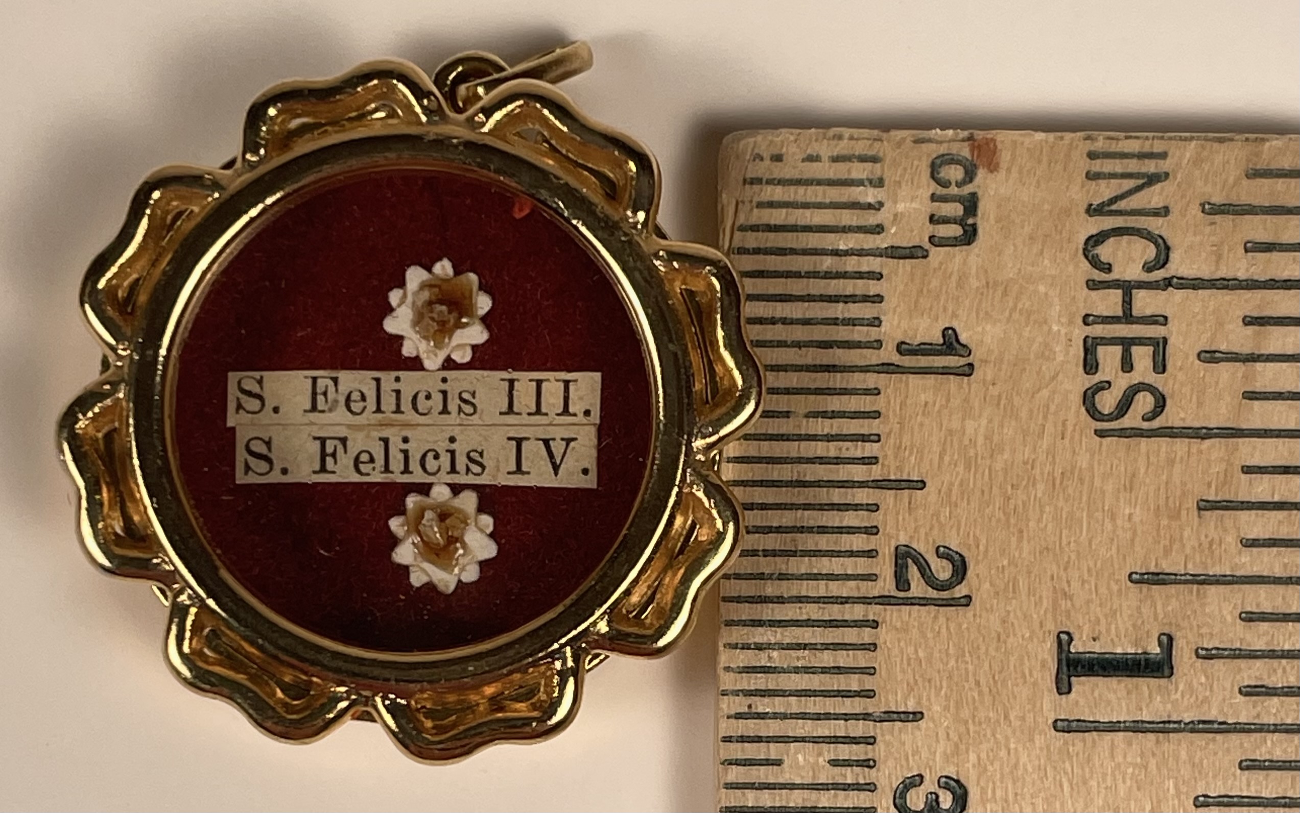 Russian Store - 1993 Vatican documented reliquary theca with relics of ...