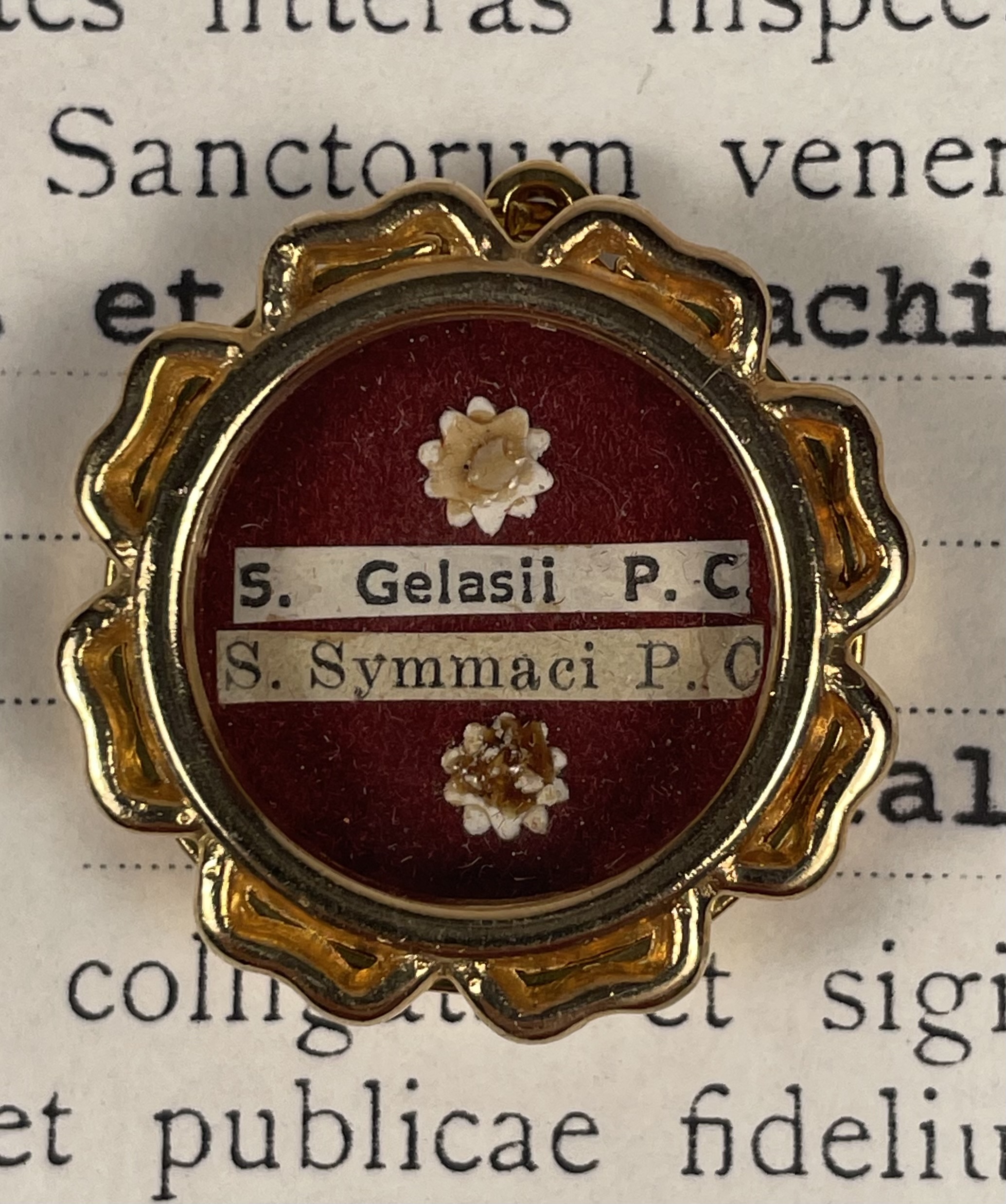 Russian Store - 1993 Vatican documented reliquary theca with relics of ...