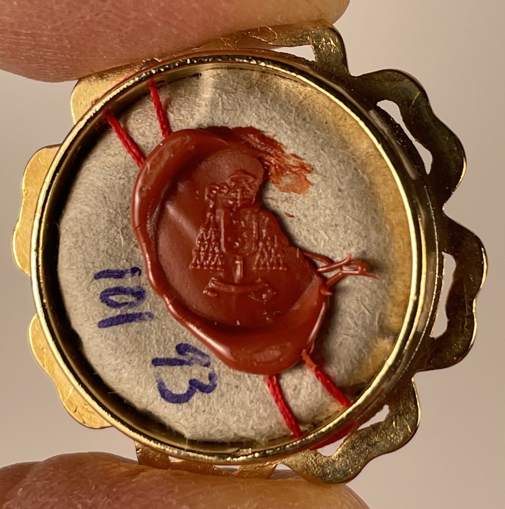 Russian Store - 1993 Vatican documented reliquary theca with relics of ...