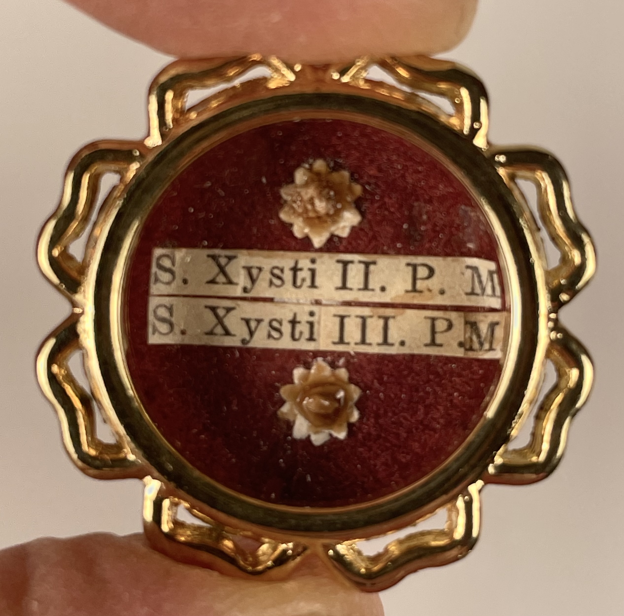 Russian Store - 1993 Vatican documented reliquary theca with relics of ...