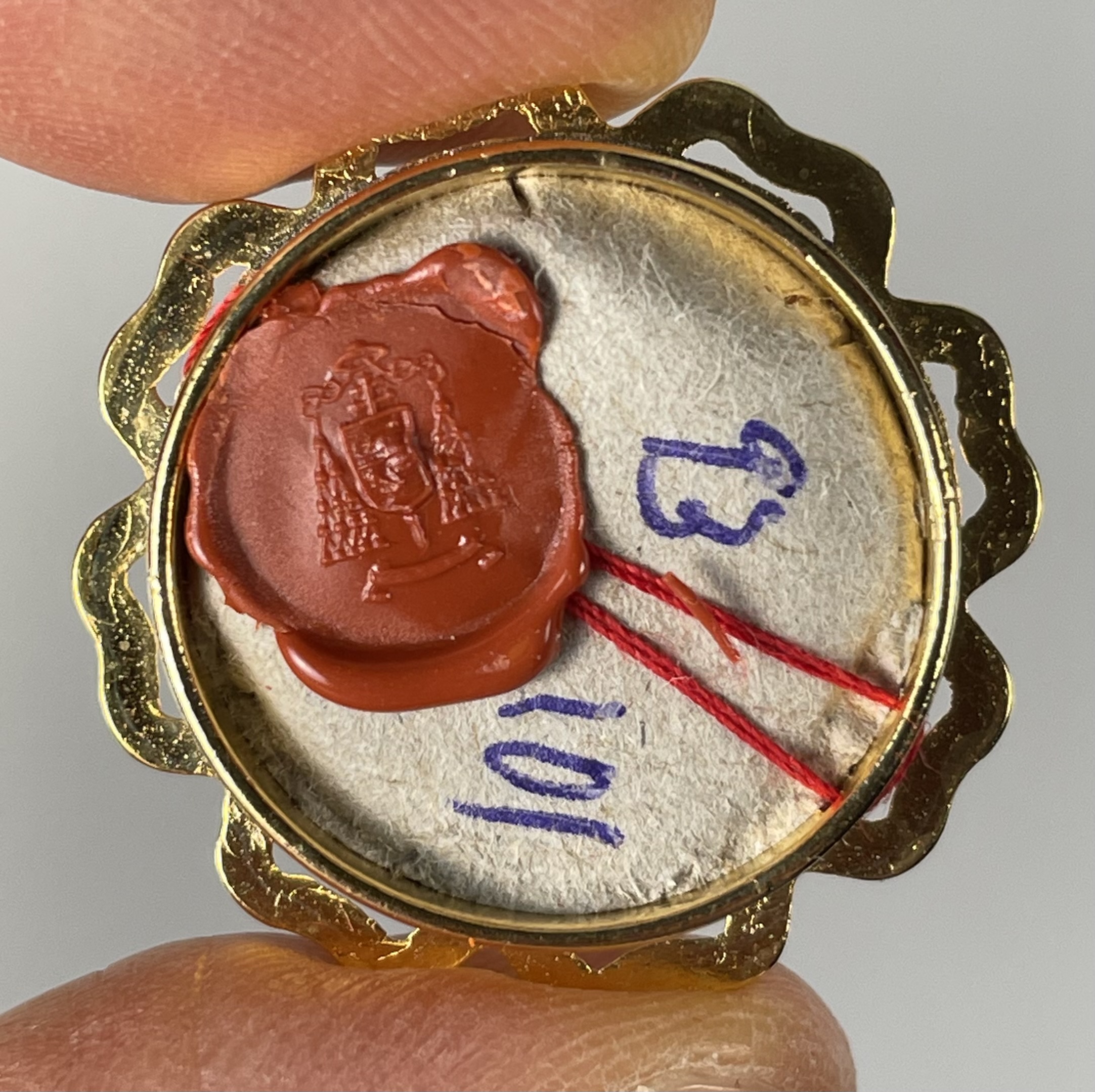 Russian Store - 1993 Vatican documented reliquary theca with relics of ...