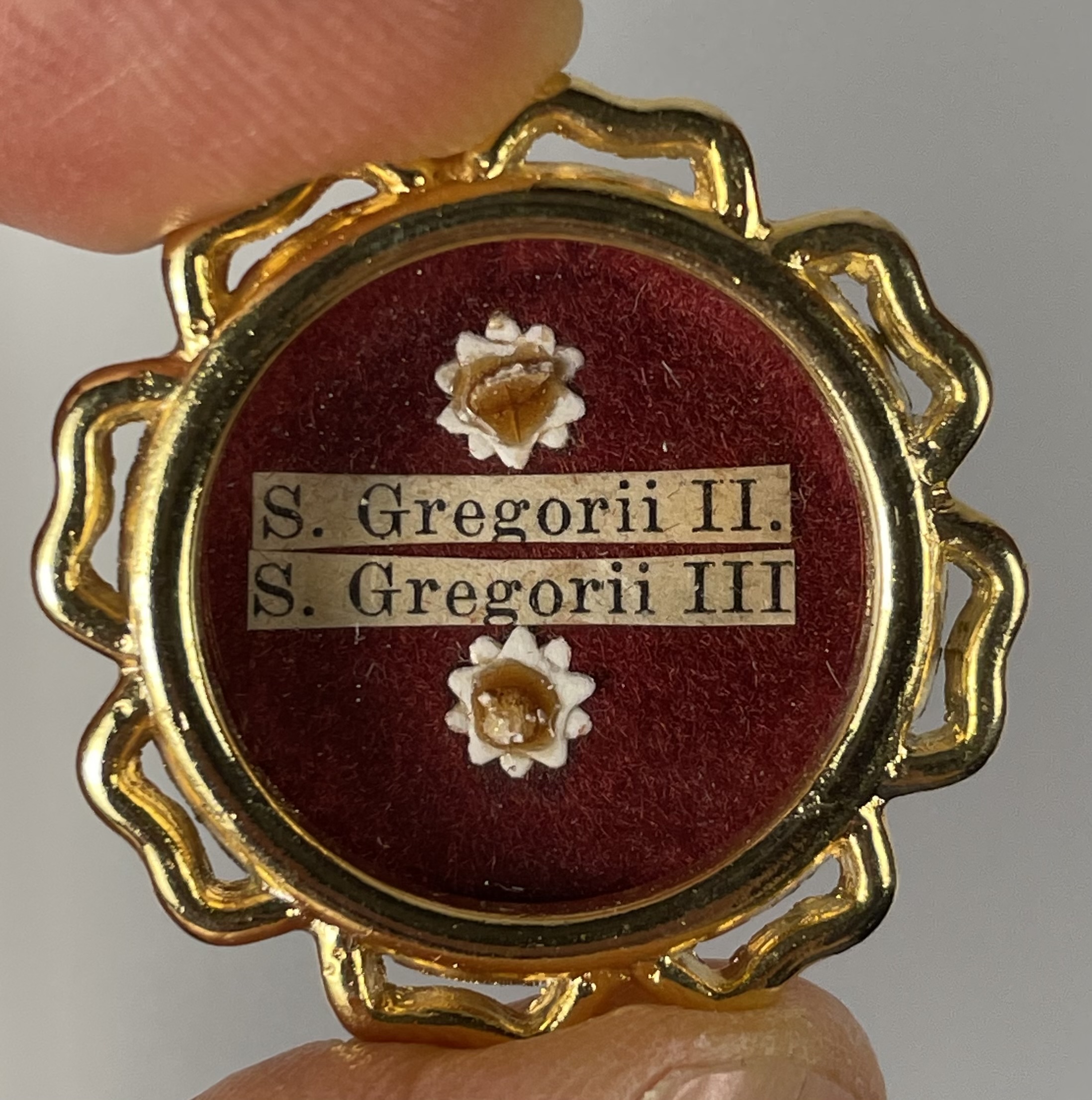 Russian Store - 1993 Vatican documented reliquary theca with relics of ...