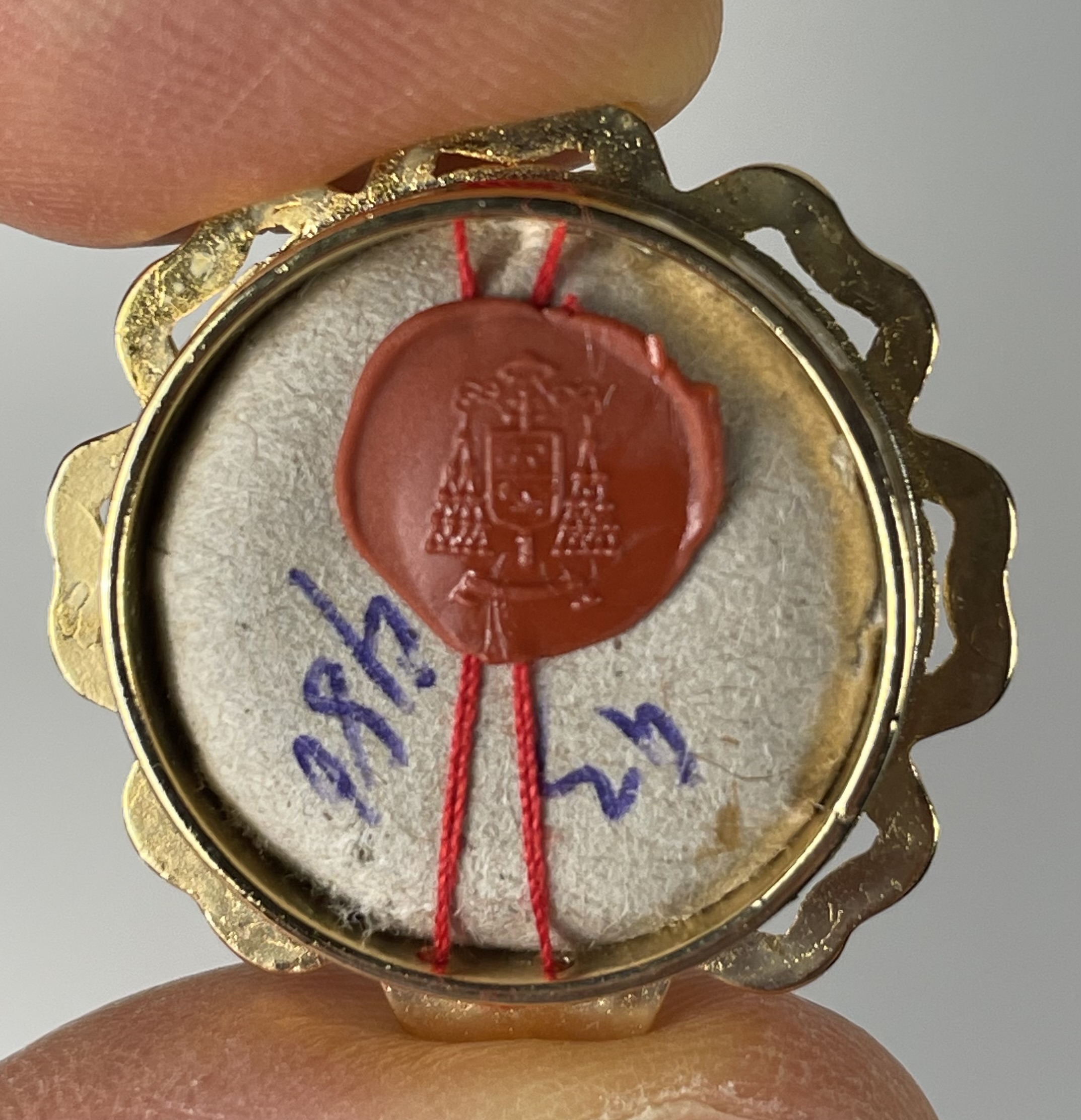 Russian Store - 1993 Vatican documented reliquary theca with relics of ...