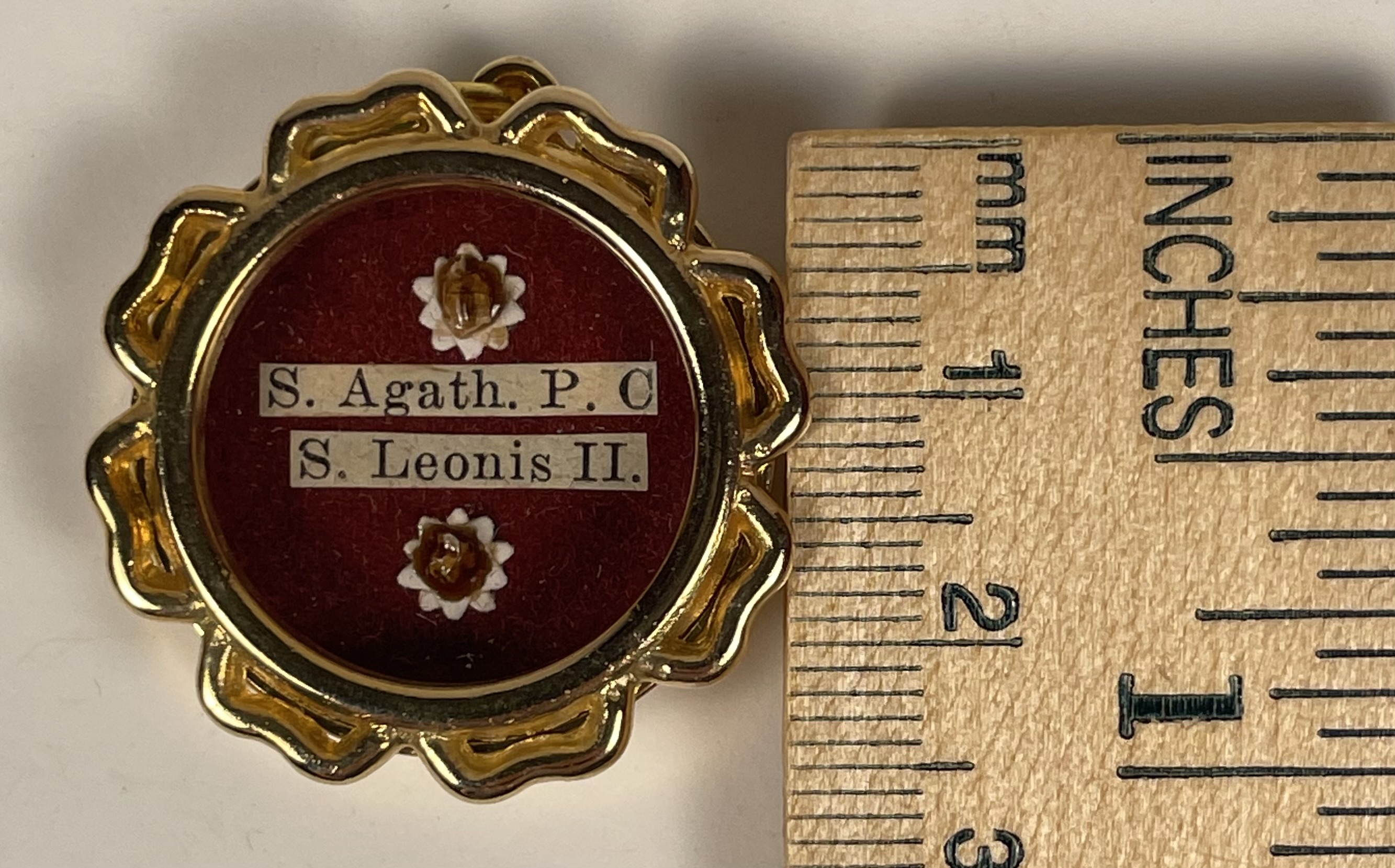 Russian Store - 1993 Vatican documented reliquary theca with relics of ...