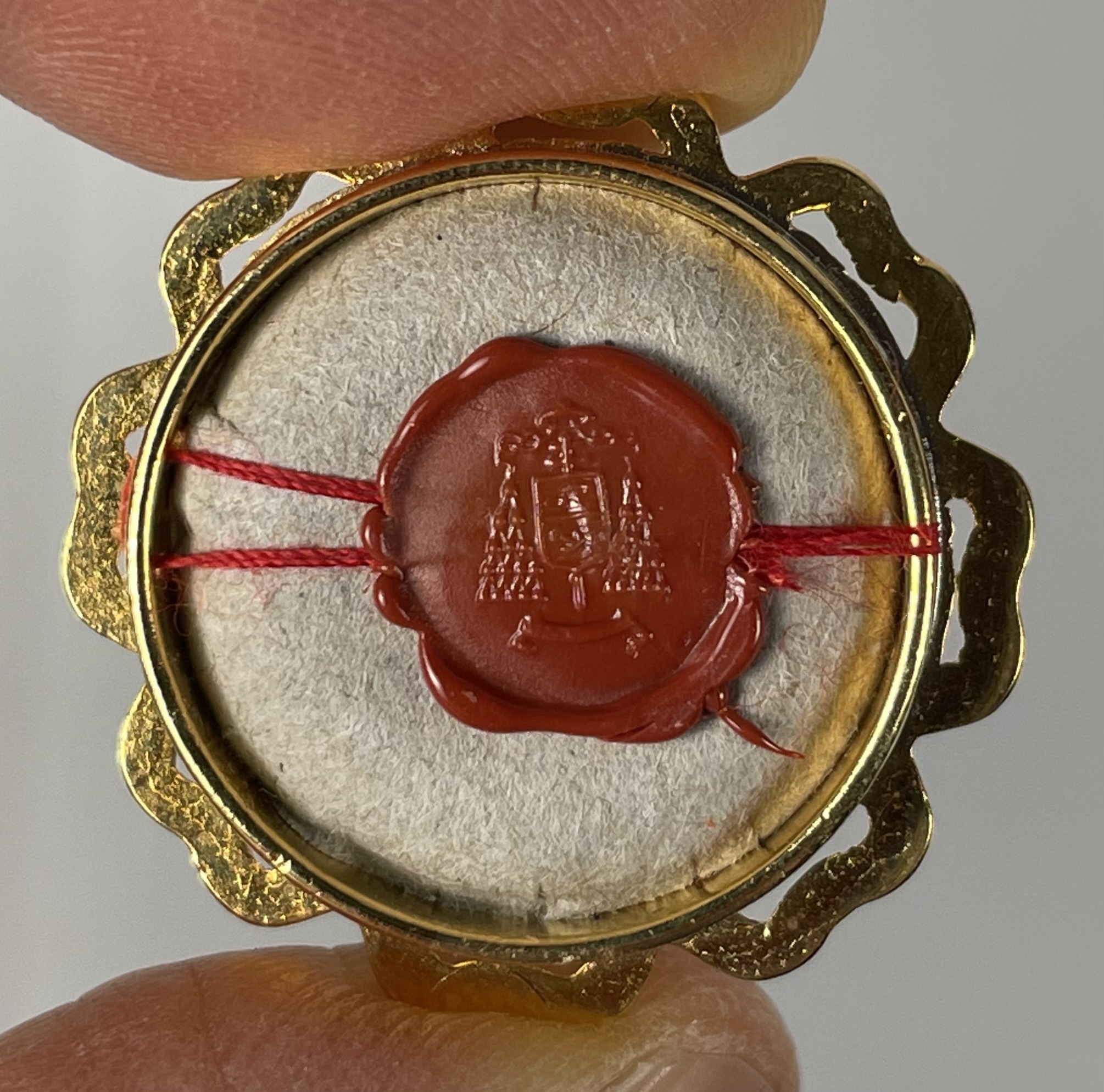 Russian Store - 1993 Vatican documented reliquary theca with relics of ...