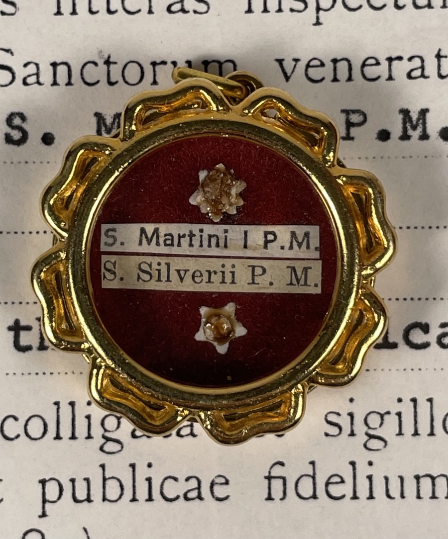 Russian Store - 1993 Vatican documented reliquary theca with relics of ...