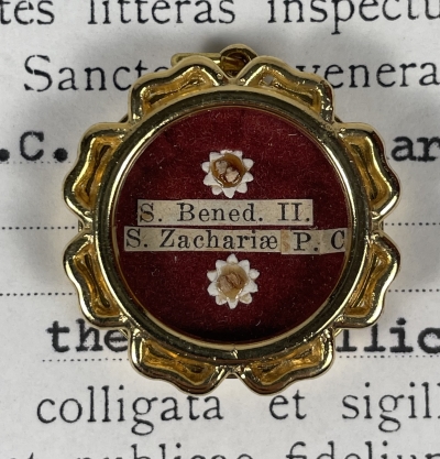 Russian Store - 1993 Vatican documented reliquary theca with relics of ...