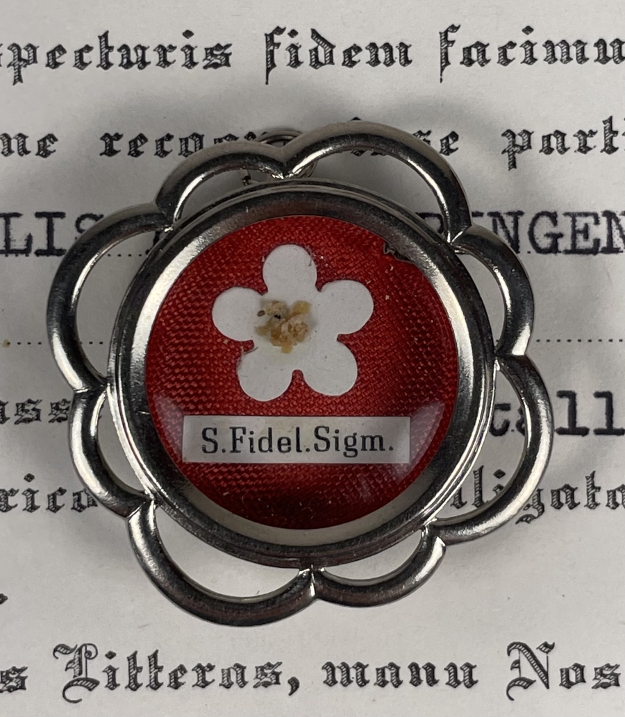 Russian Store - 1979 Documented reliquary theca with relic of St ...