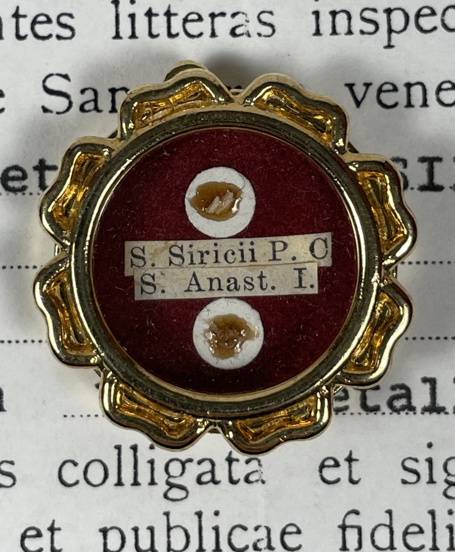 Russian Store - 1993 Vatican Documented reliquary theca with relics of ...