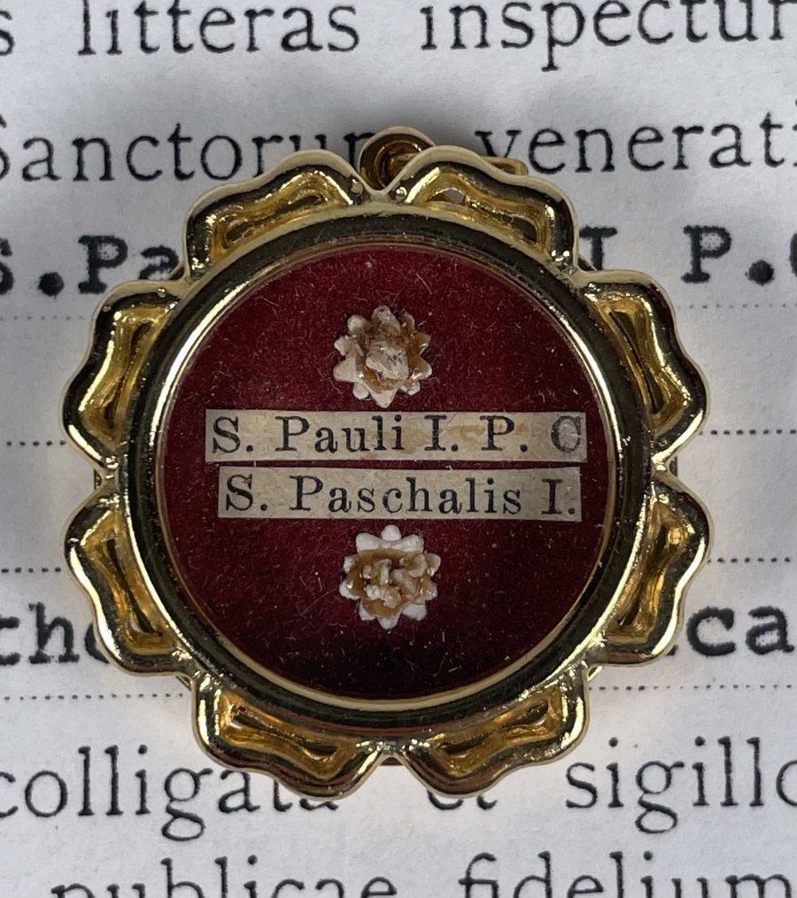 Russian Store - 1993 Vatican documented reliquary theca with relics of ...