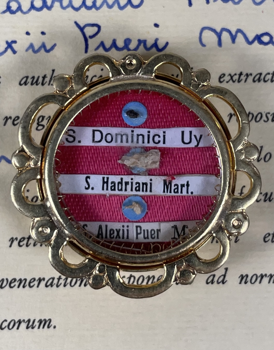 Russian Store - 1990 Documented theca with relics of 3 Martyrs: St ...